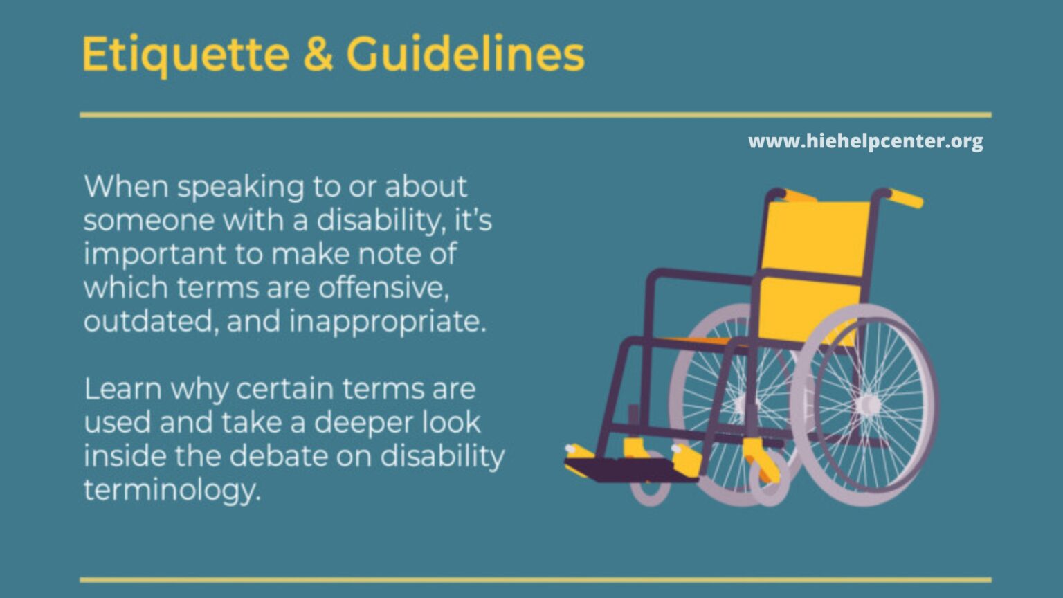 Disability Terminology: Etiquette and Choosing the Right Words