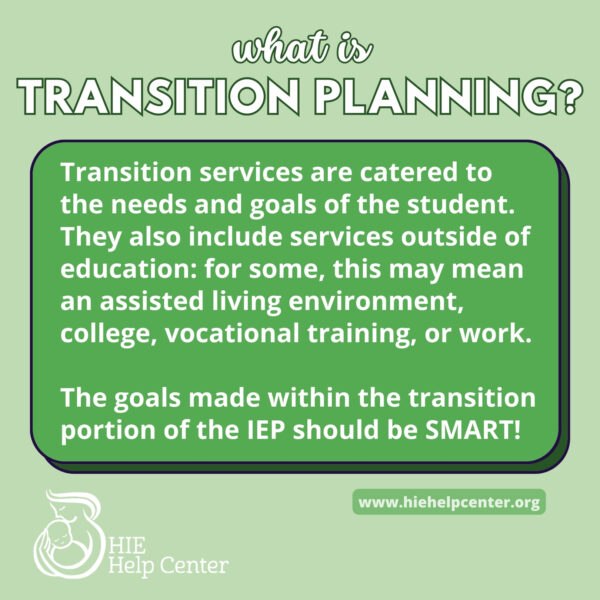 IEPs and Transition Planning | HIE Help Center