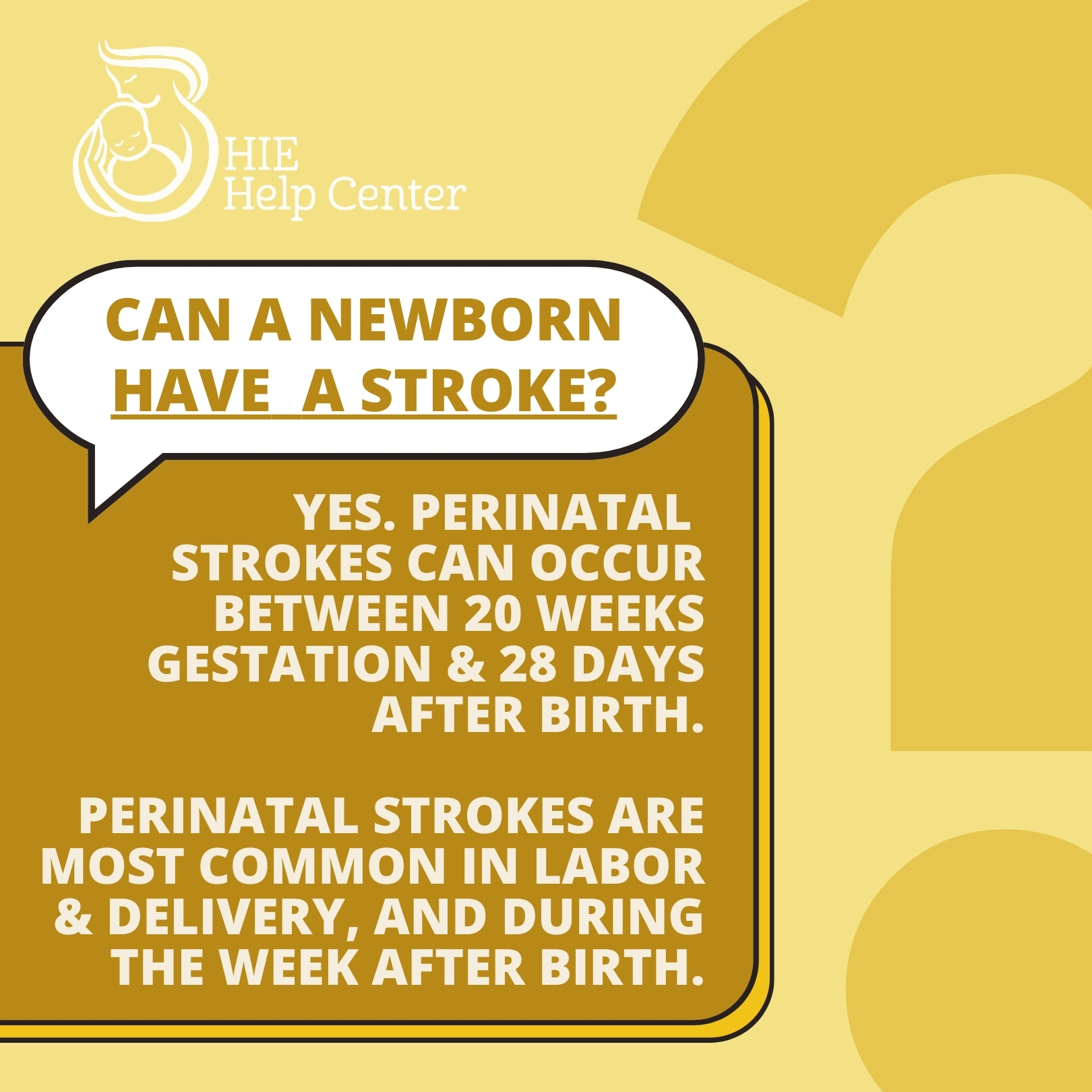 Perinatal Stroke | Causes of Hypoxic-Ischemic Encephalopathy